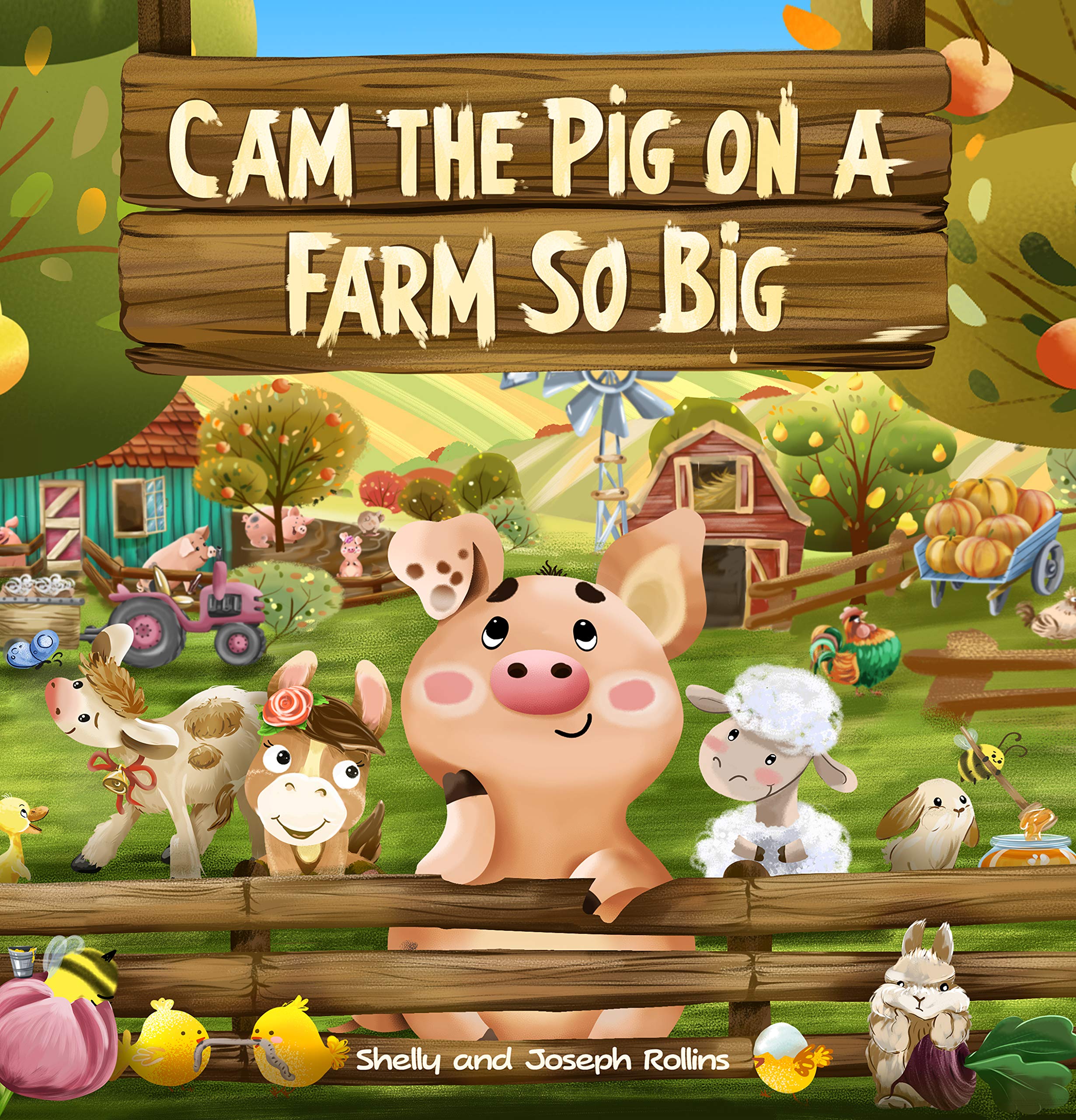 Cam the Pig on a Farm So Big: Farm Animals Bedtime Story. Good Night ...