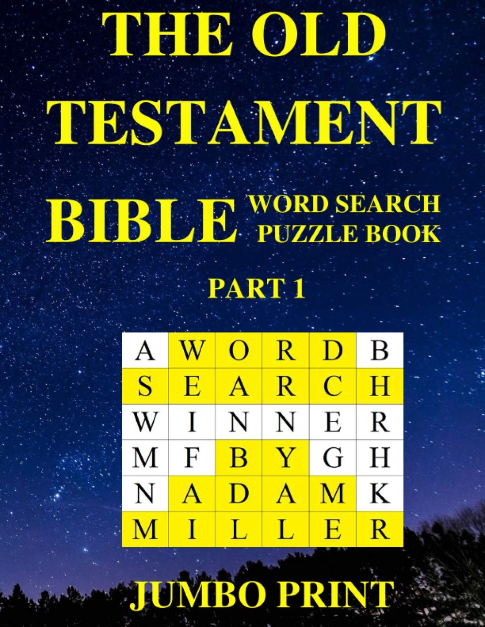 The Old Testament Bible Word Search Puzzle Book Part 1 Jumbo Print by ...
