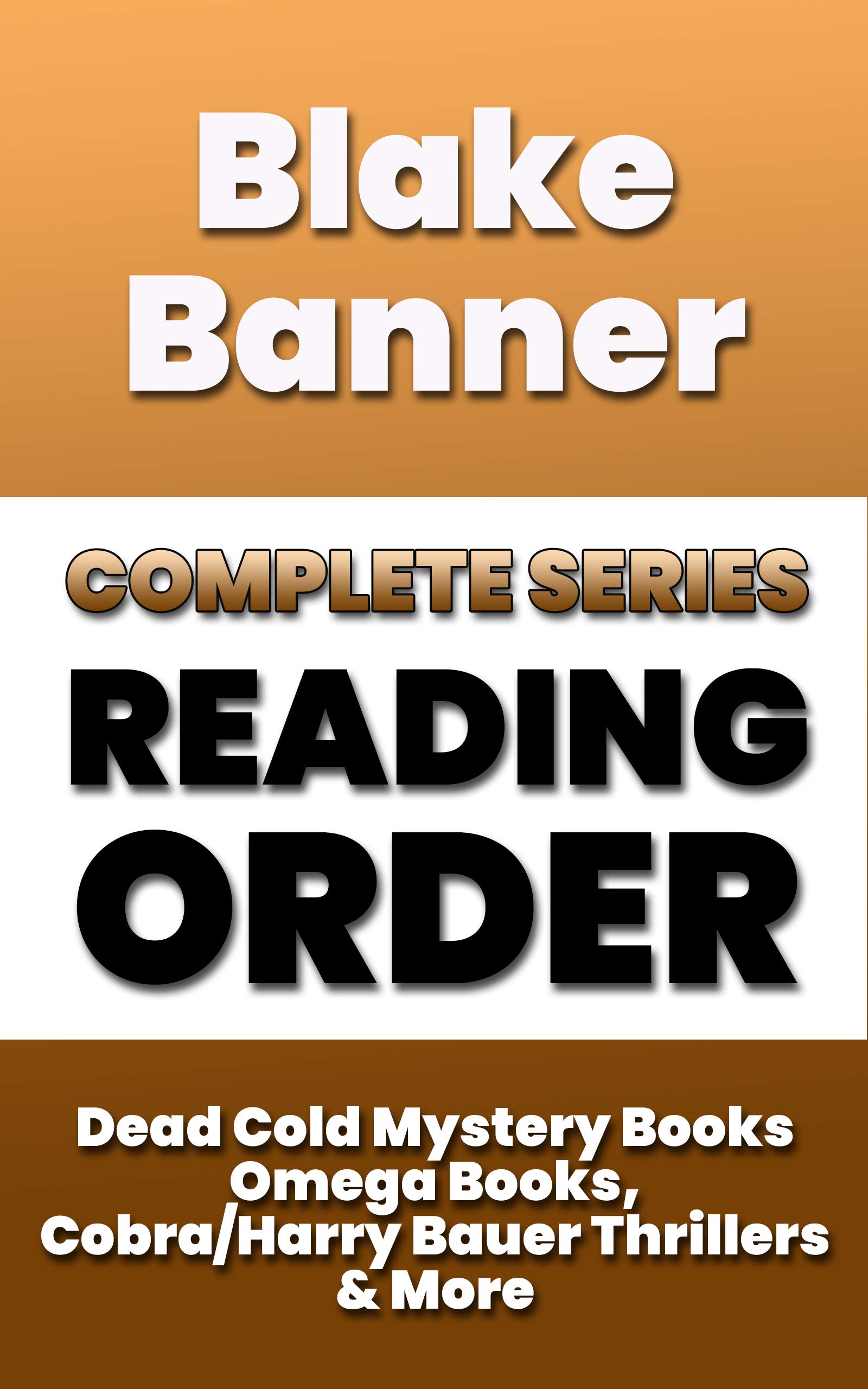 Blake Banner Complete Series Reading Order: Dead Cold Mystery Books ...