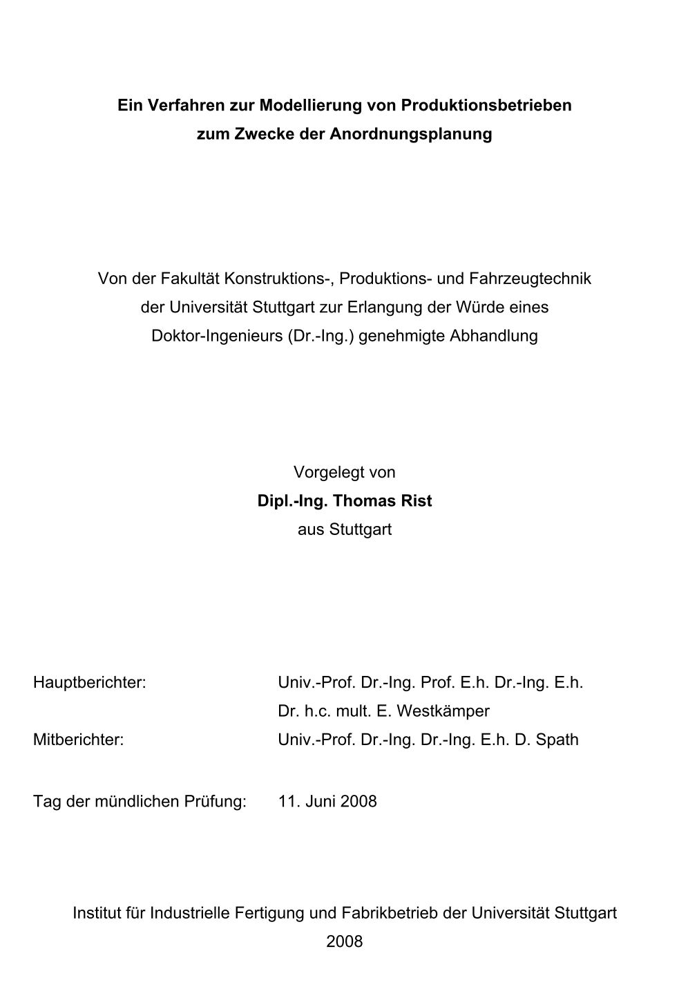 Ein Verfahren zur Modellierung von Produktionsbetrieben zum Zwecke der ...