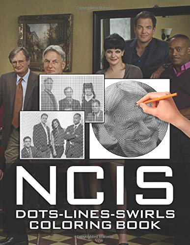 Ncis Dots Lines Swirls Coloring Book: Ncis Stunning Diagonal-Dots ...