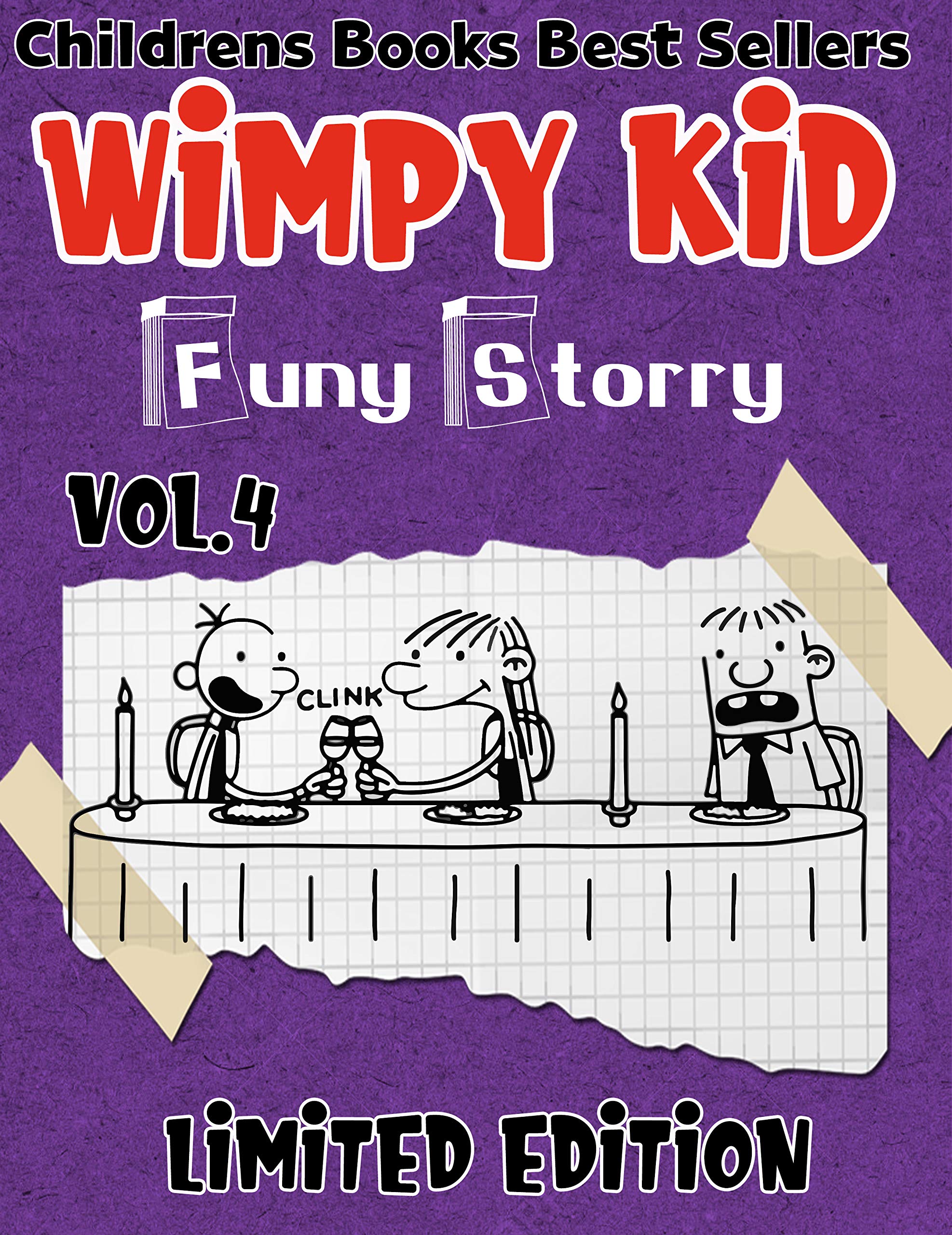 Childrens books Wimpy Kid Funny Story: Wimpy Kid Limited Edition Vol 4 ...