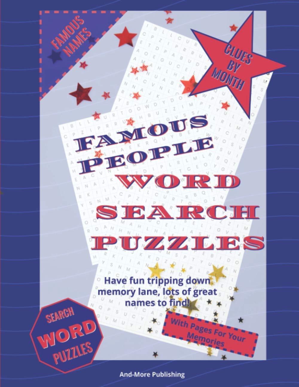 Famous People Word Search Puzzles: Paperback 8.5”x11” Puzzle Book For ...