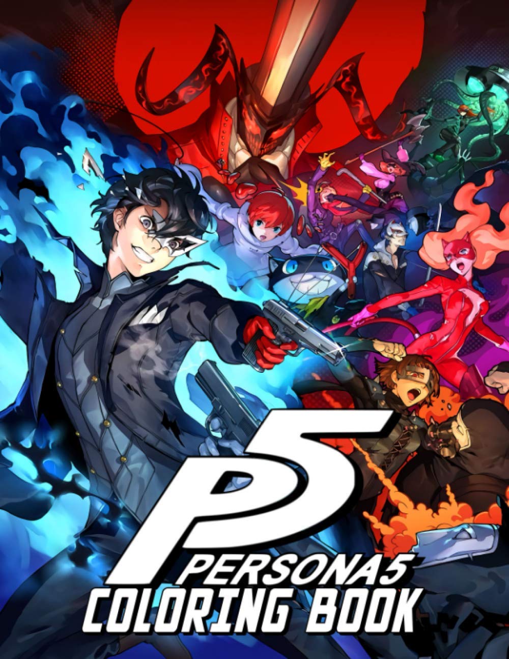 Persona 5 Coloring Book: Great Gift For Fans Of Persona 5 To Relax And ...