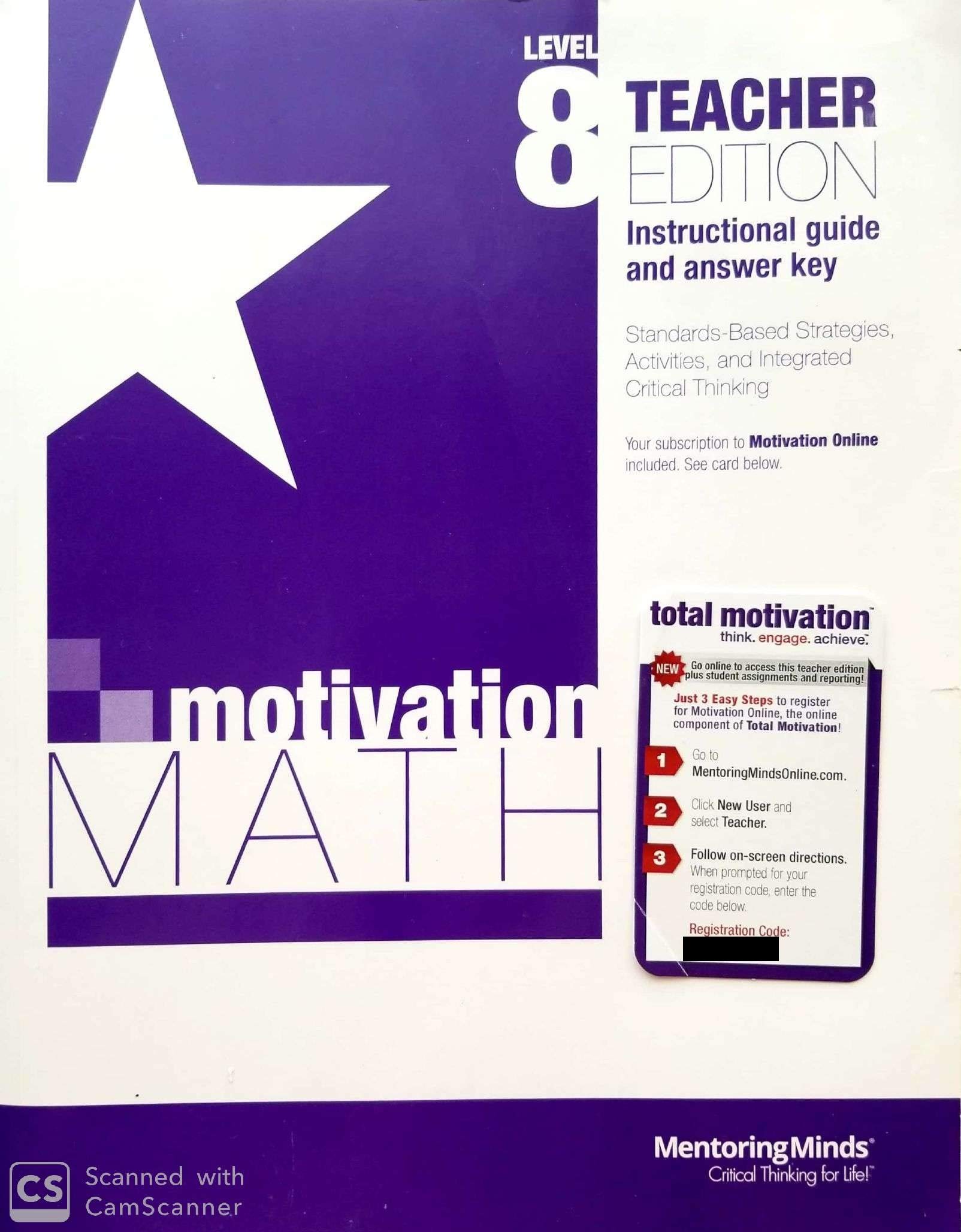 Total Motivation Math - Level 8, Teacher Edition Instructional Guide ...