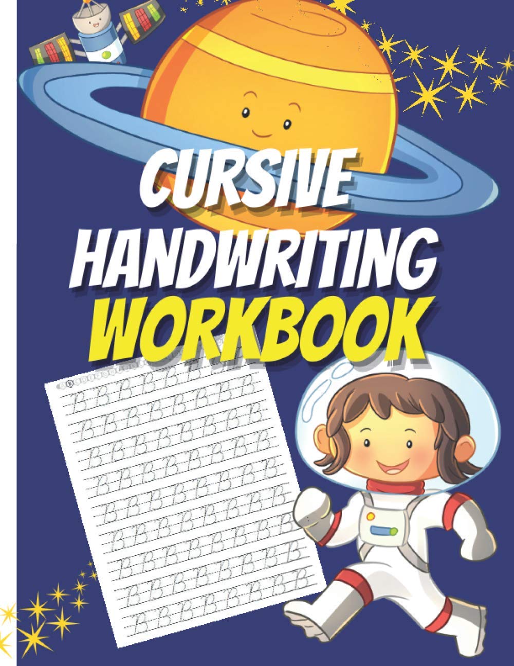 Cursive Handwriting Workbook: Cursive letter tracing book for kids ...