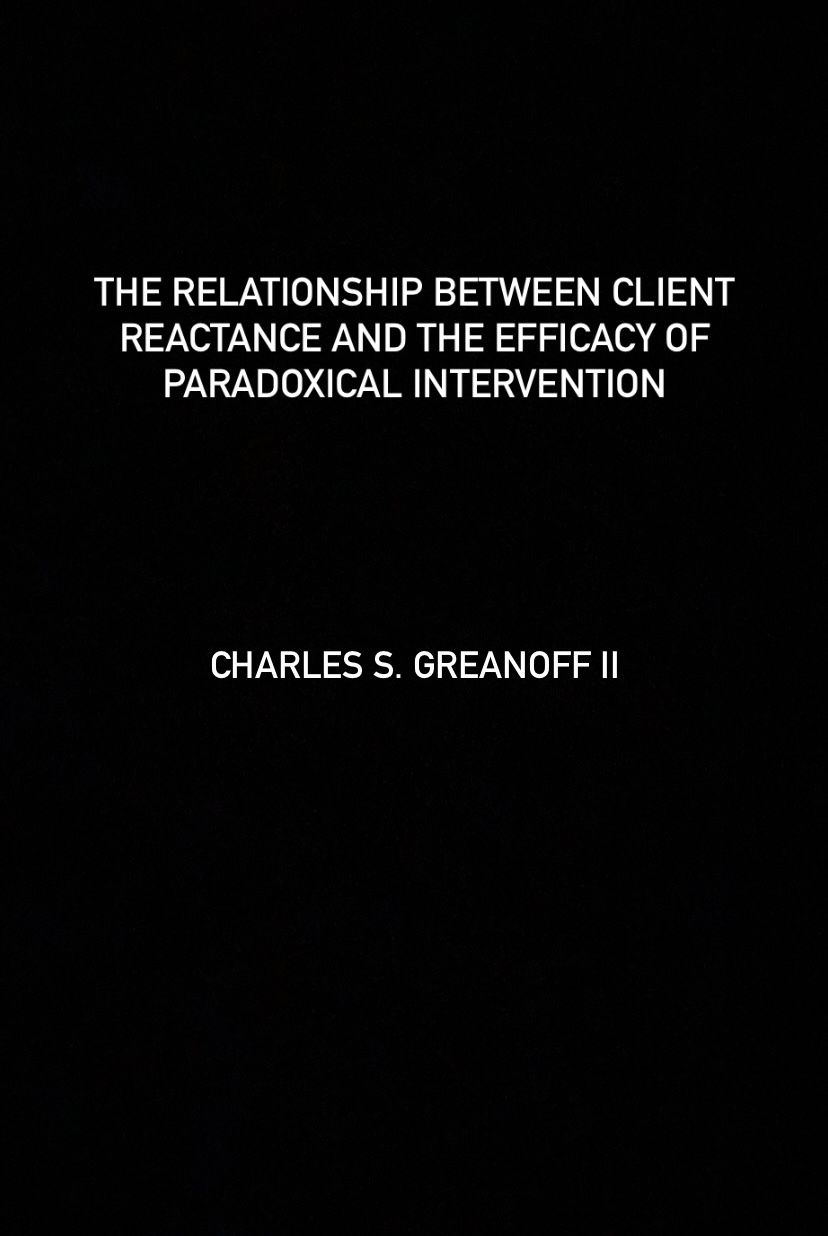 The Relationship Between Client Reactance and The Efficacy of ...