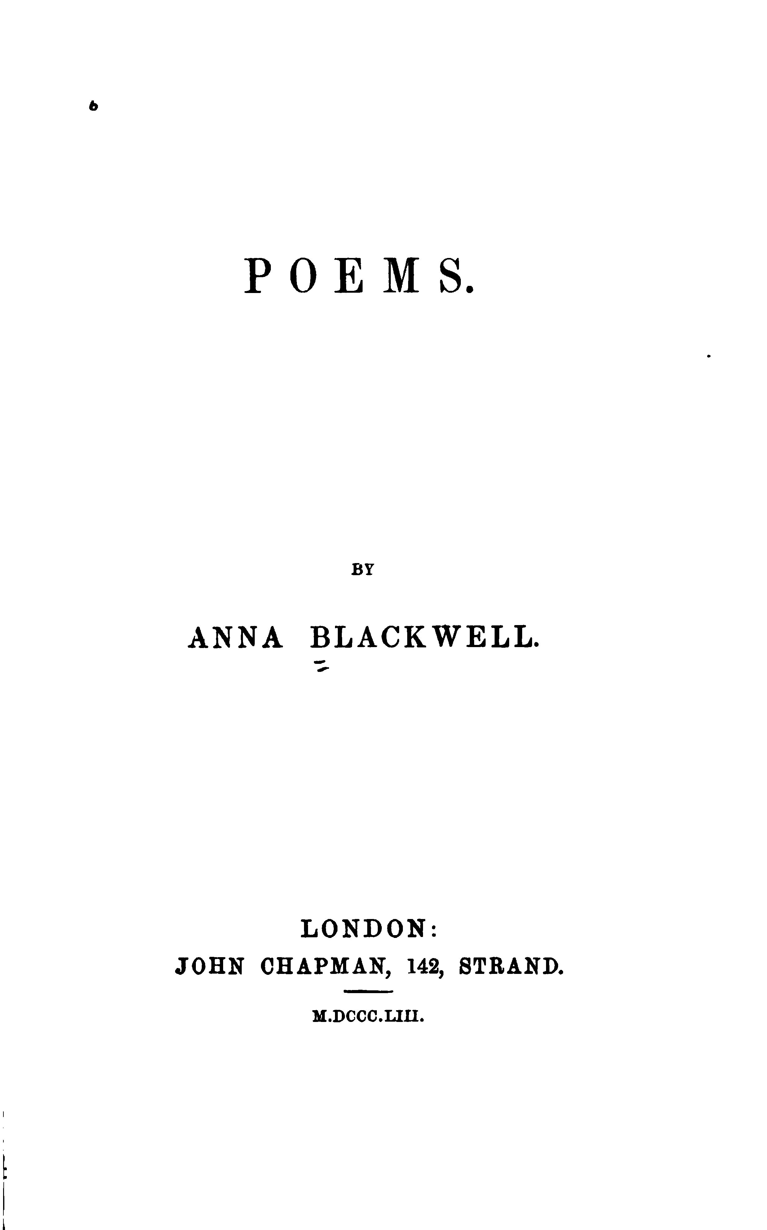 Poems by Anna Blackwell | Goodreads