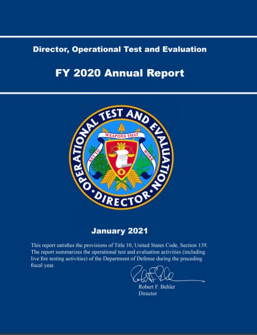 Director, Operational Test and Evaluation: FY2020 Annual Report by ...
