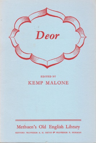 Deor (Exeter Medieval Texts and Studies) by Kemp Malone | Goodreads