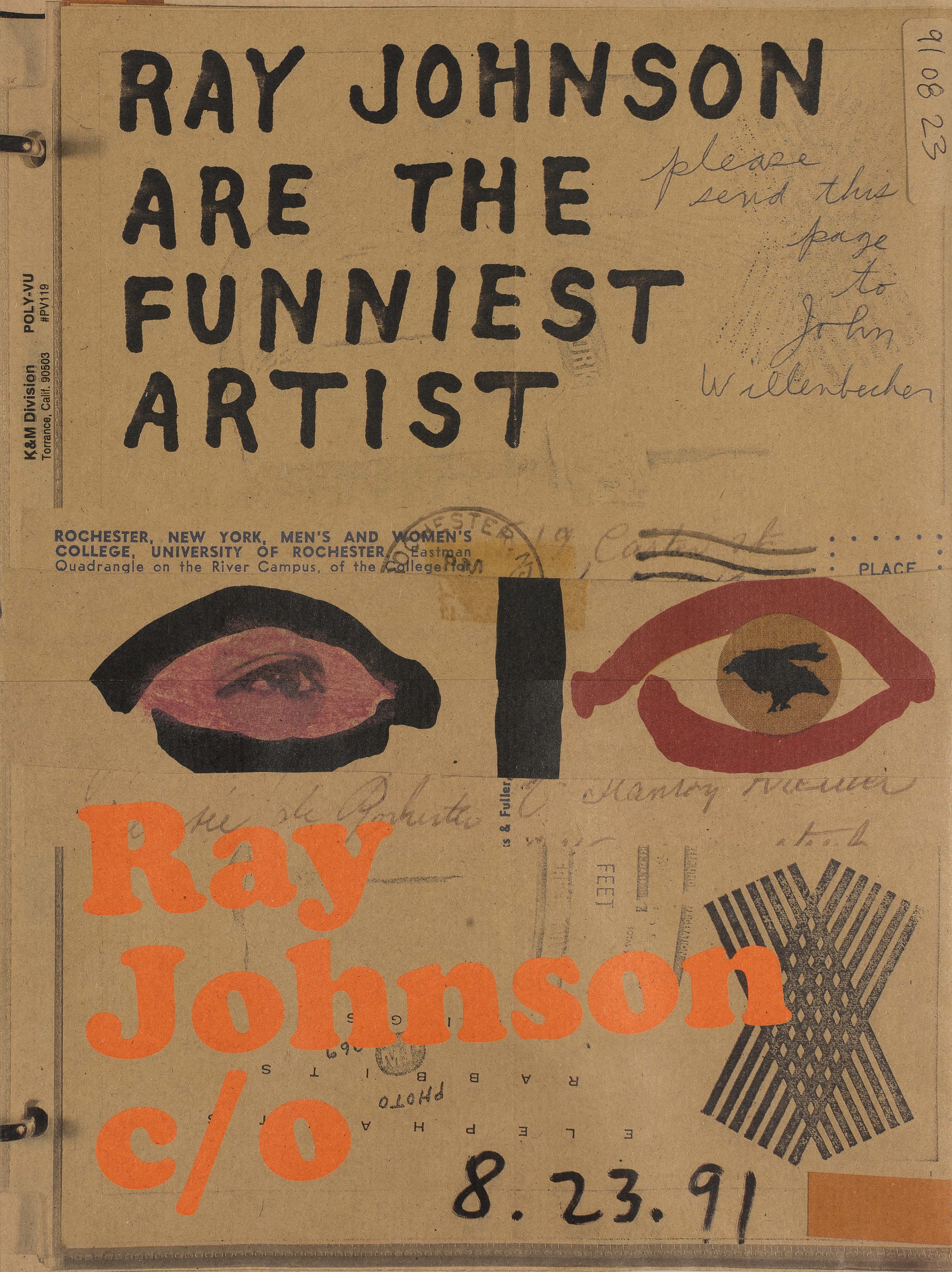 Ray Johnson c/o by Caitlin Haskell | Goodreads