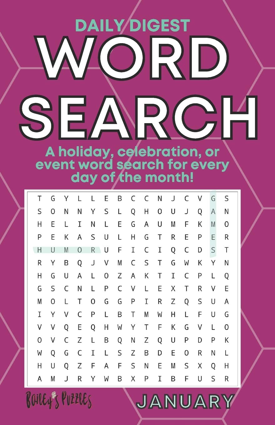 DAIlY JANUARY WORD SEARCH: a holiday, celebration, or event word search ...