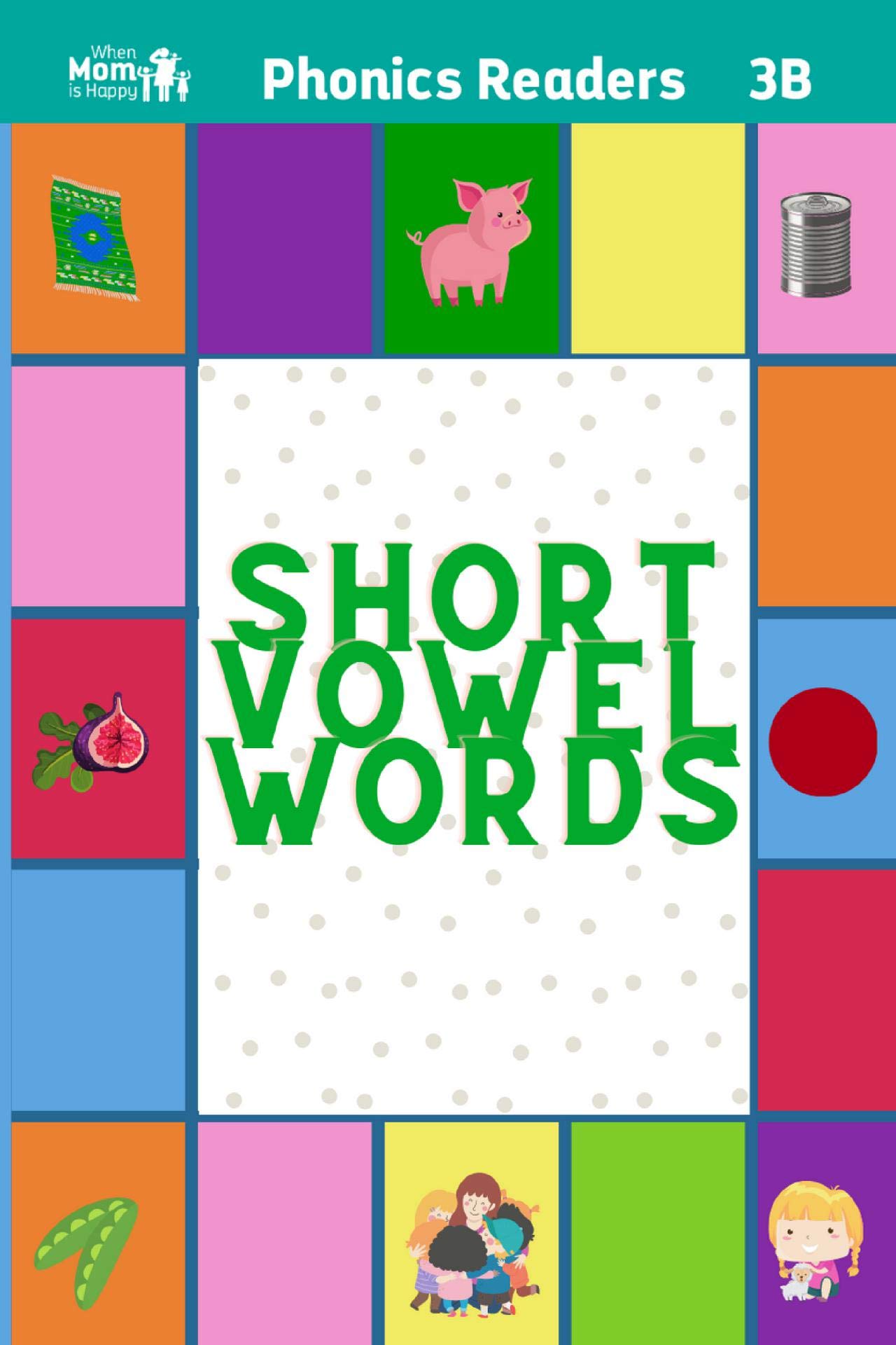 Short Vowel Words: Phonics Readers Short Beginner Reader Books by WMH ...