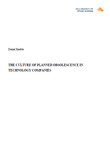 The Culture of Planned Obsolescence In Technology Companies by Daniel ...