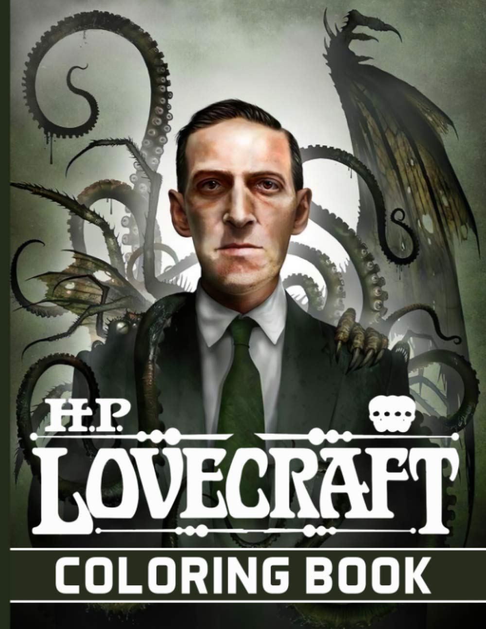 Hp Lovecraft Coloring Book: Hp Lovecraft Coloring Books For Adult ...