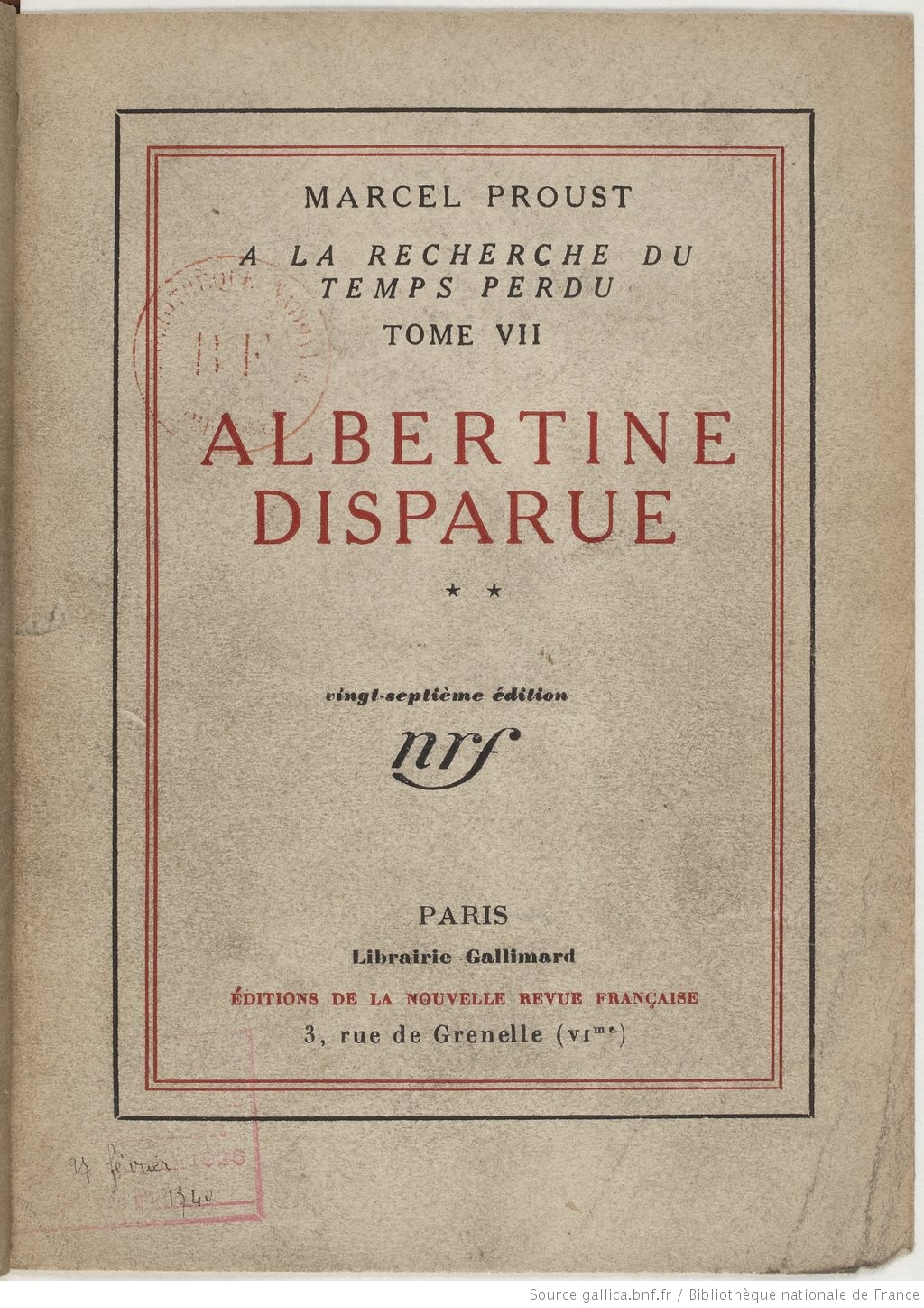 Albertine Disparue Vol 2 of 2 by Marcel Proust | Goodreads