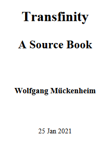 Transfinity: A Source Book by Wolfgang Mückenheim | Goodreads