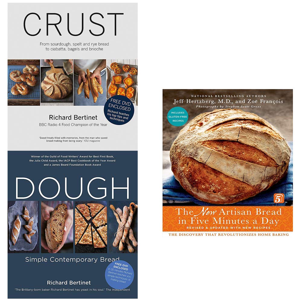 New artisan bread in five minutes a day [hardcover], dough, crust 3 ...