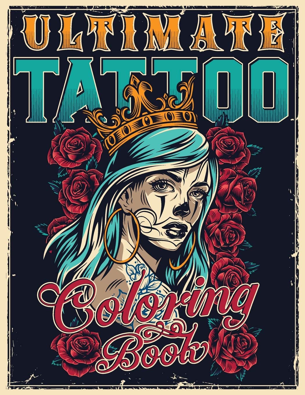 ULTIMATE TATTOO COLORING BOOK: Over 180 Coloring Pages For Adult ...