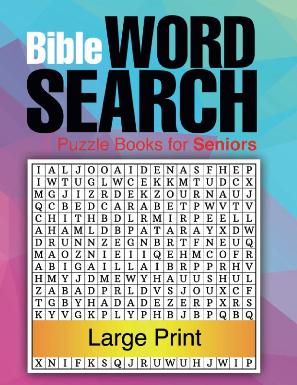 Large Print Bible Word Search Books for Seniors: Jumbo Christian Word ...