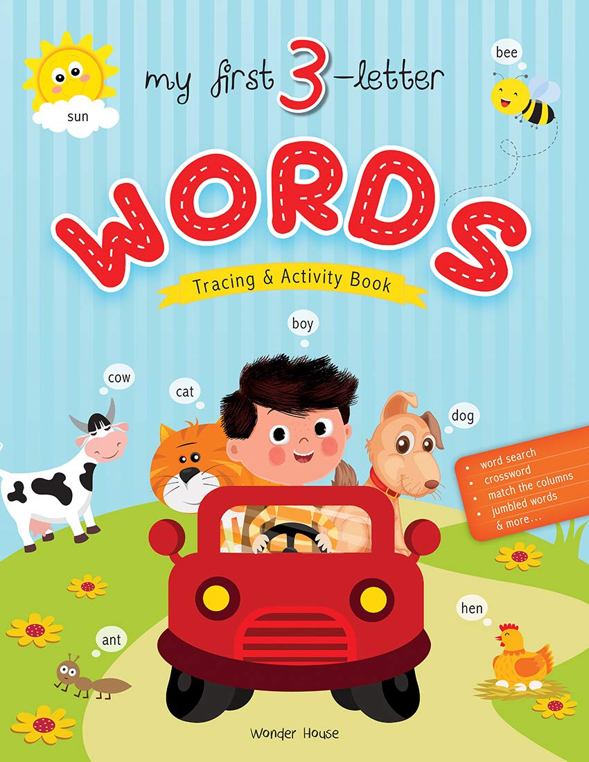 My First 3 Letter Words: Tracing And Activity Book by Wonder House ...