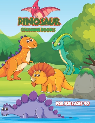 Dinosaur coloring books for kids ages 4-8: Fantastic Realistic Dinosaur ...