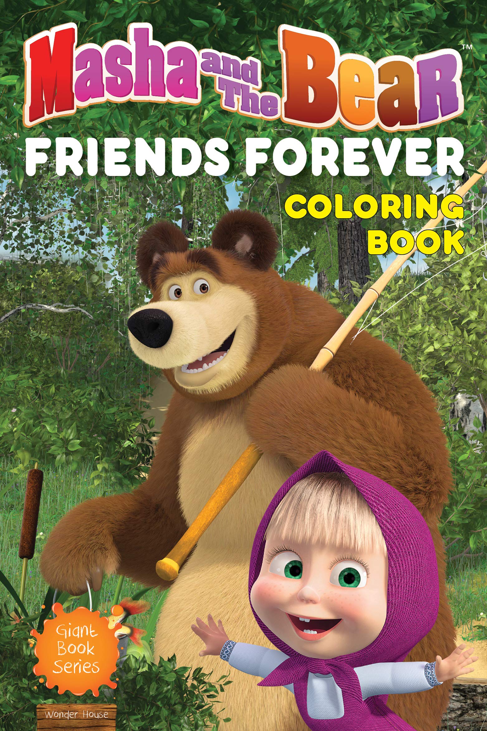 Masha And The Bear - Friends Forever: Giant Coloring Book For Kids by ...