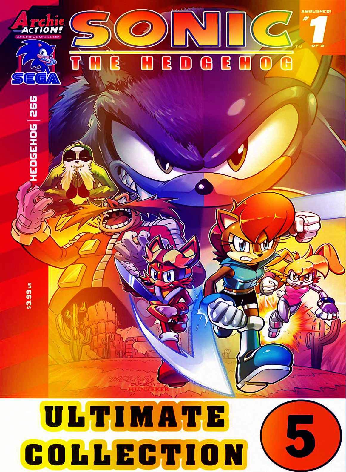 Sonic Hedgehog Ultimate: Collection 5 Graphic Novels Cartoon Adventure ...