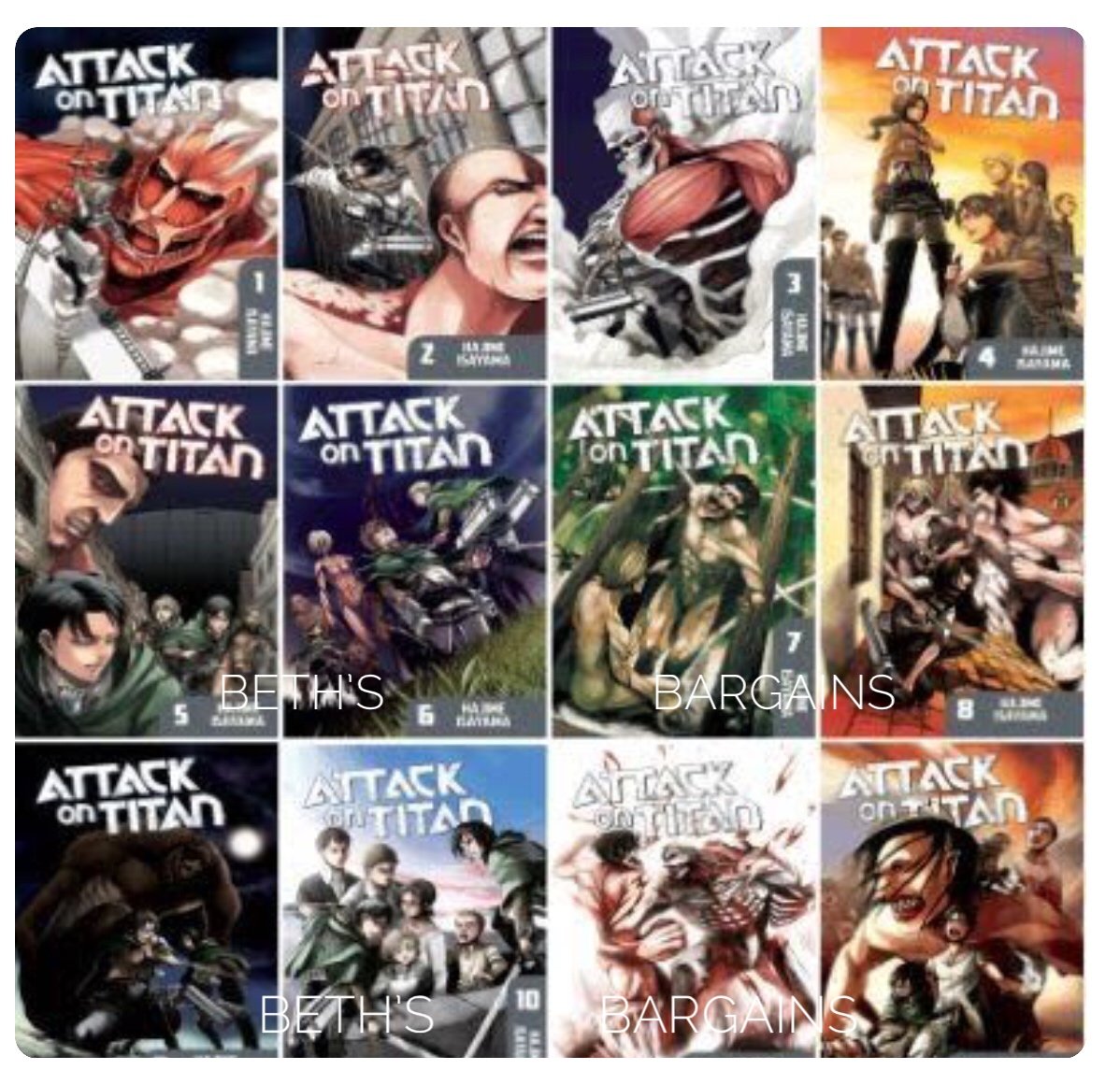 Attack on Titan Book Set (1-12) by Hajime Isayama | Goodreads