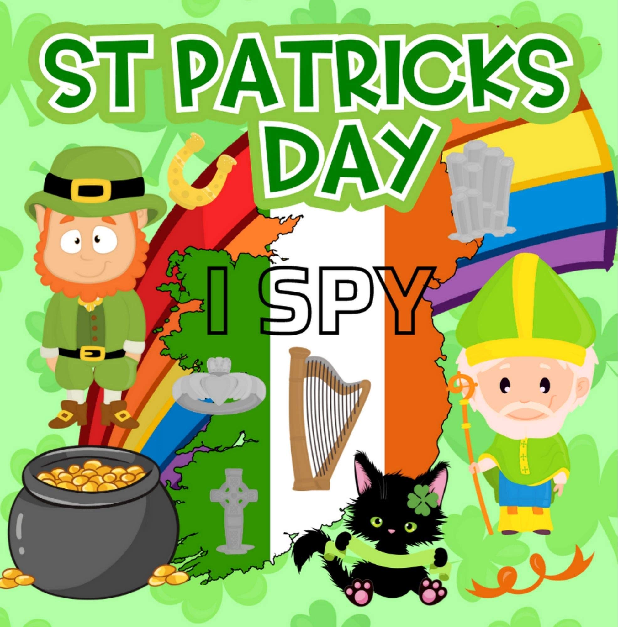 Saint Patrick's Day I Spy : Fun Interactive Guessing Game Book for ...