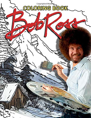 Bob Ross Coloring Book: Great Gifts For Adults Relaxing And Inspiration ...