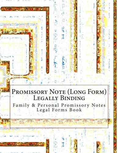 Promissory Note (Long Form) - Legally Binding: Family & Personal ...