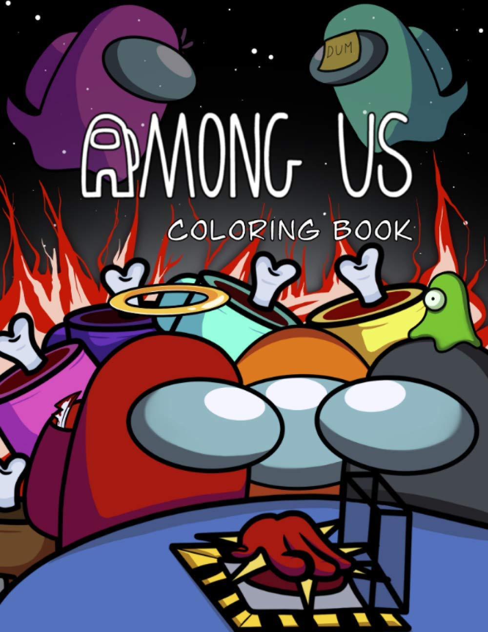 Among Us Coloring Book: Awesome Coloring Book For Kids by JP Books ...