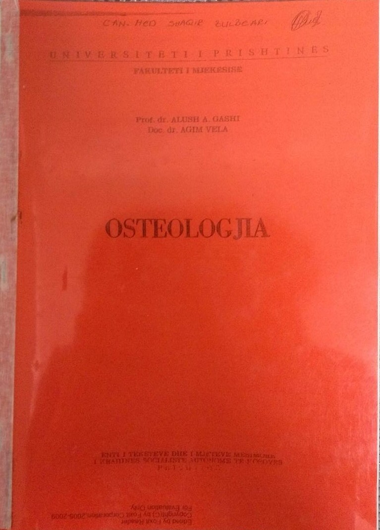 Osteologjia by Alush Gashi | Goodreads