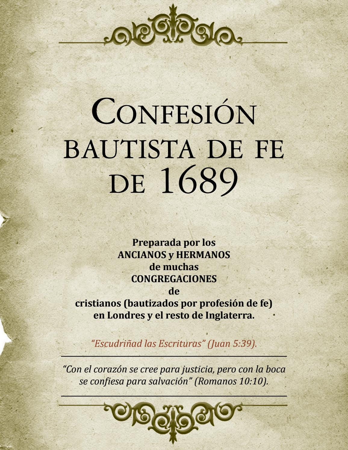 Confesión Bautista de Fe de 1689 by Various | Goodreads