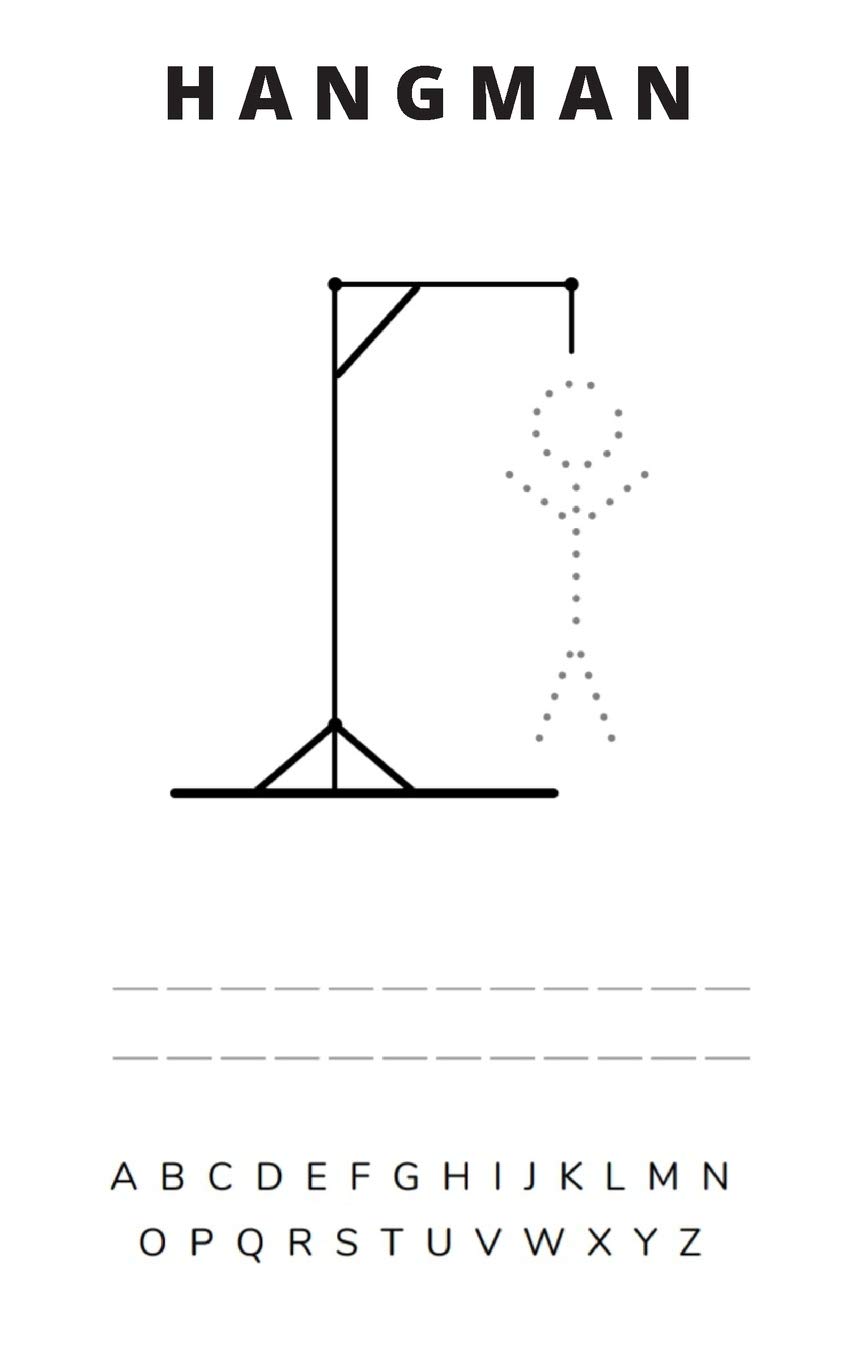 Hangman: Nostalgic Paper Games For Children Kids 100 Pages of FUN ...