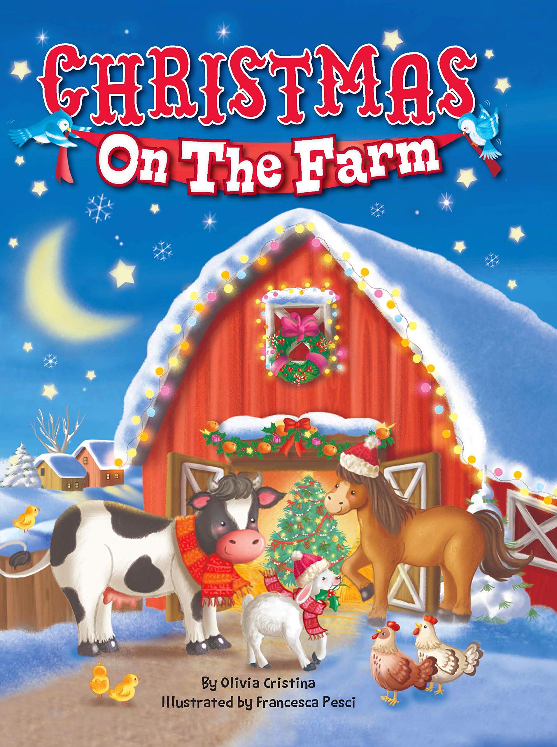 Christmas On The Farm - Childrens Padded Board Book by Little Hippo ...
