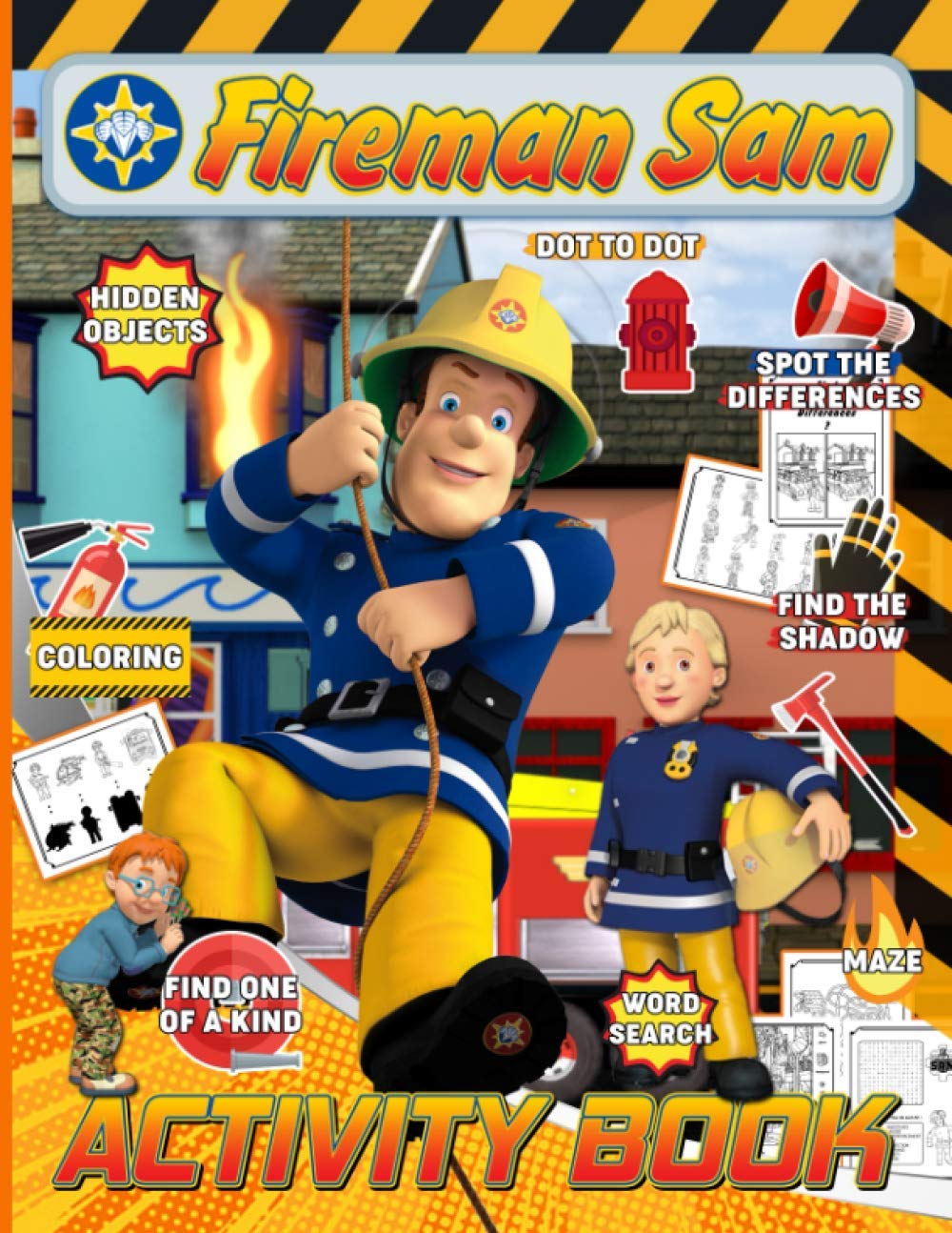 Fireman Sam Activity Book: Awesome Find Shadow, Spot Differences ...