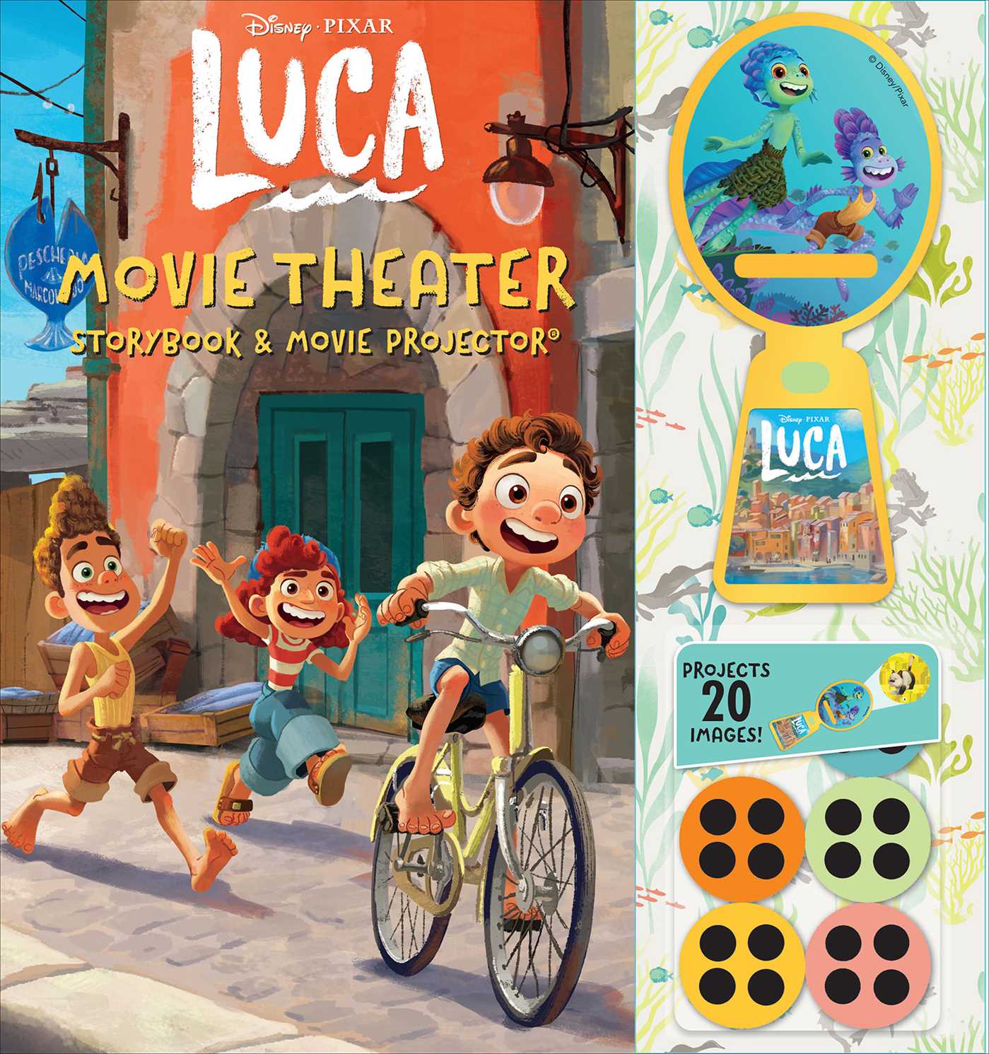 Disney Pixar: Luca Movie Theater Storybook & Movie Projector by Suzanne ...