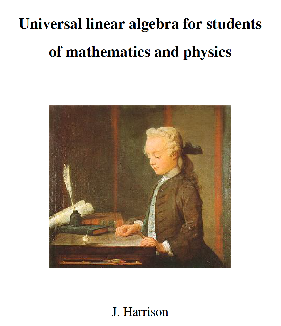 Universal Linear Algebra for Students of Math and Physics by Jenny ...