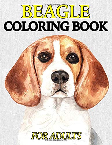 Beagle Coloring Book For Adults: A Coloring Book For Men And Women Who ...