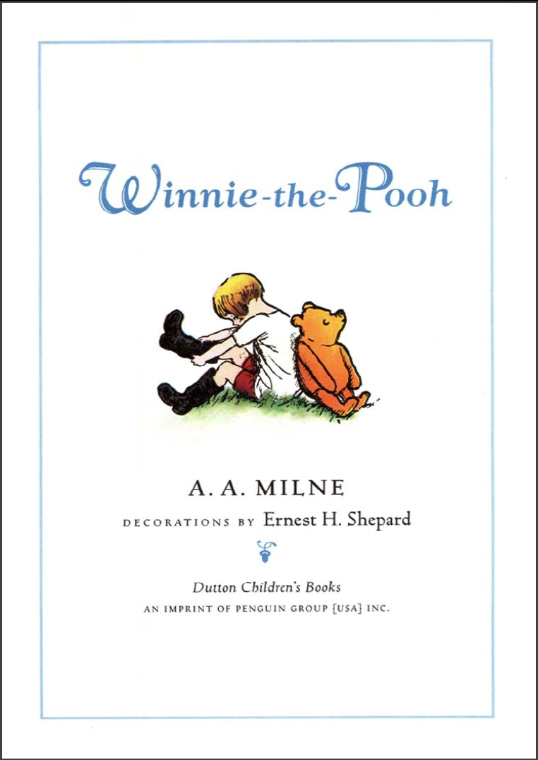 Winnie-the-Pooh by A.A. Milne | Goodreads