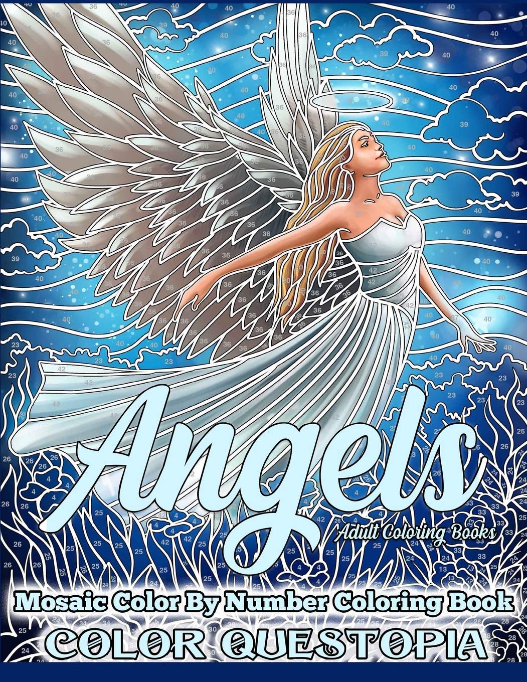 Angels Mosaic Color By Number Coloring Book - Adult Coloring Books ...