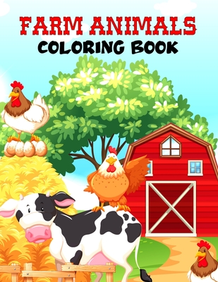 Farm Animals Coloring Book: Awsome Fun Coloring Pages of Animals on the ...