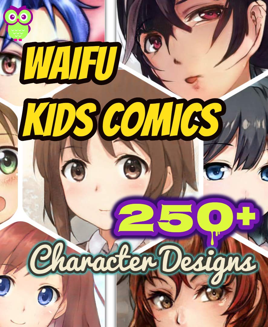 Kids Comic [ Waifu Character Designs ]: 250+ Cute Manga Faces / Digital ...