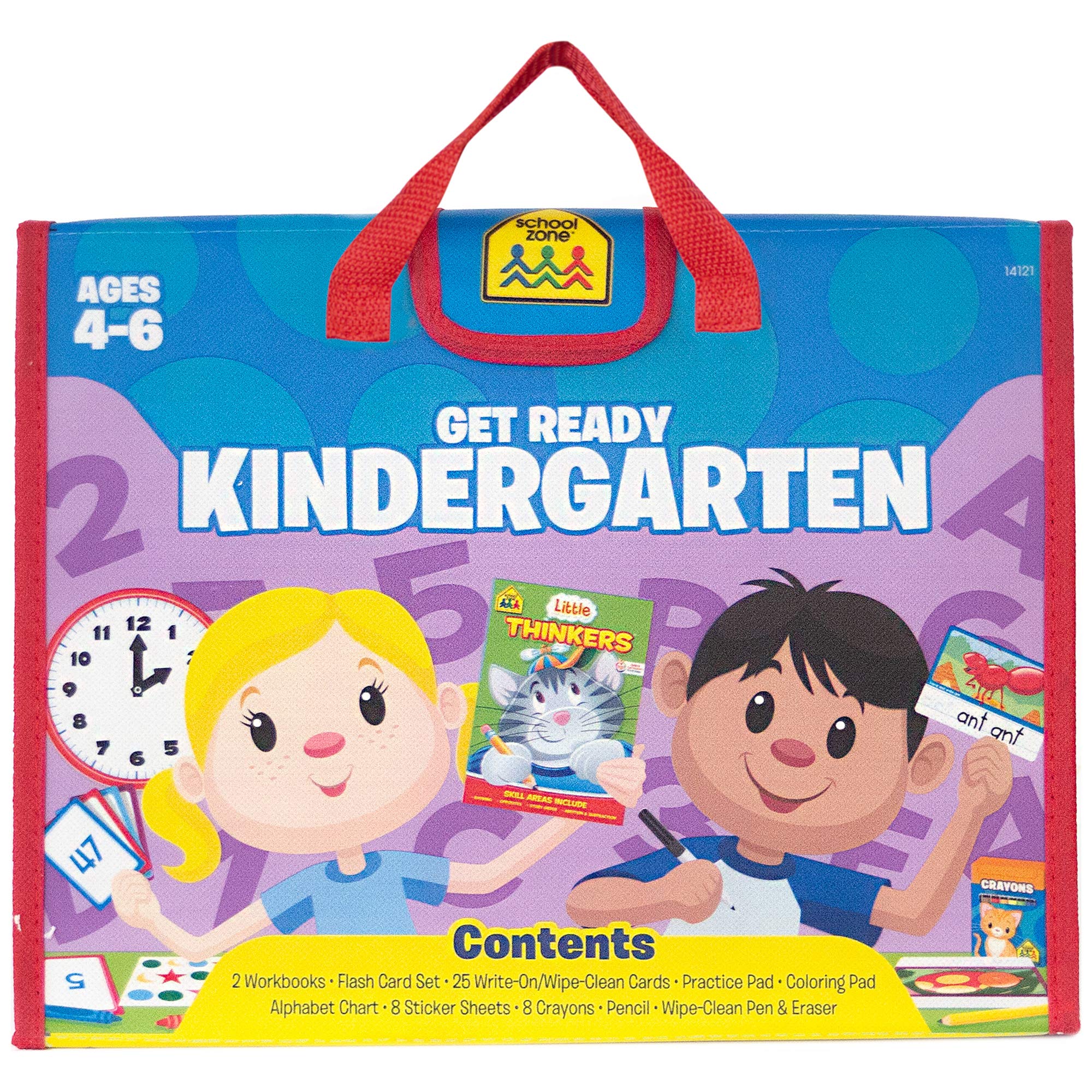 School Zone Get Ready Kindergarten Learning Playset: Pre-K, Workbooks ...