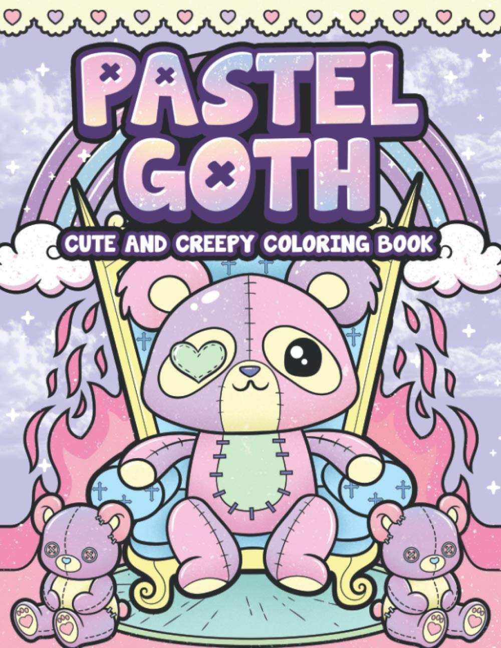 Pastel Goth Cute And Creepy Coloring Book: Kawaii And Spooky Gothic ...
