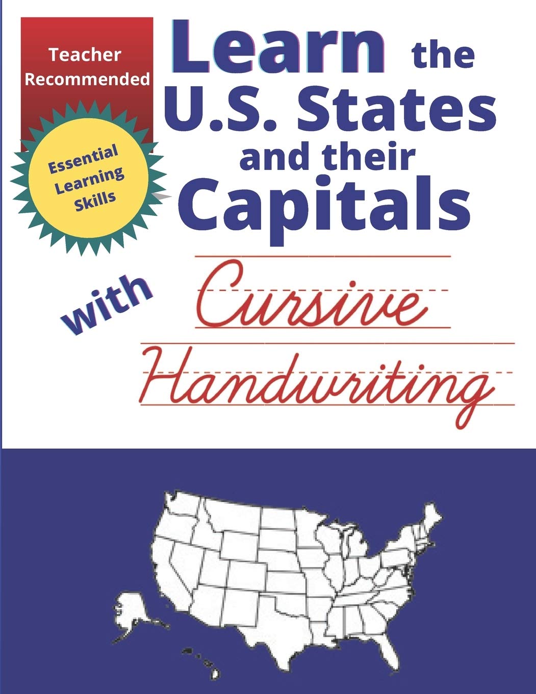 Learn the U.S. States and their Capitals with Cursive Handwriting ...