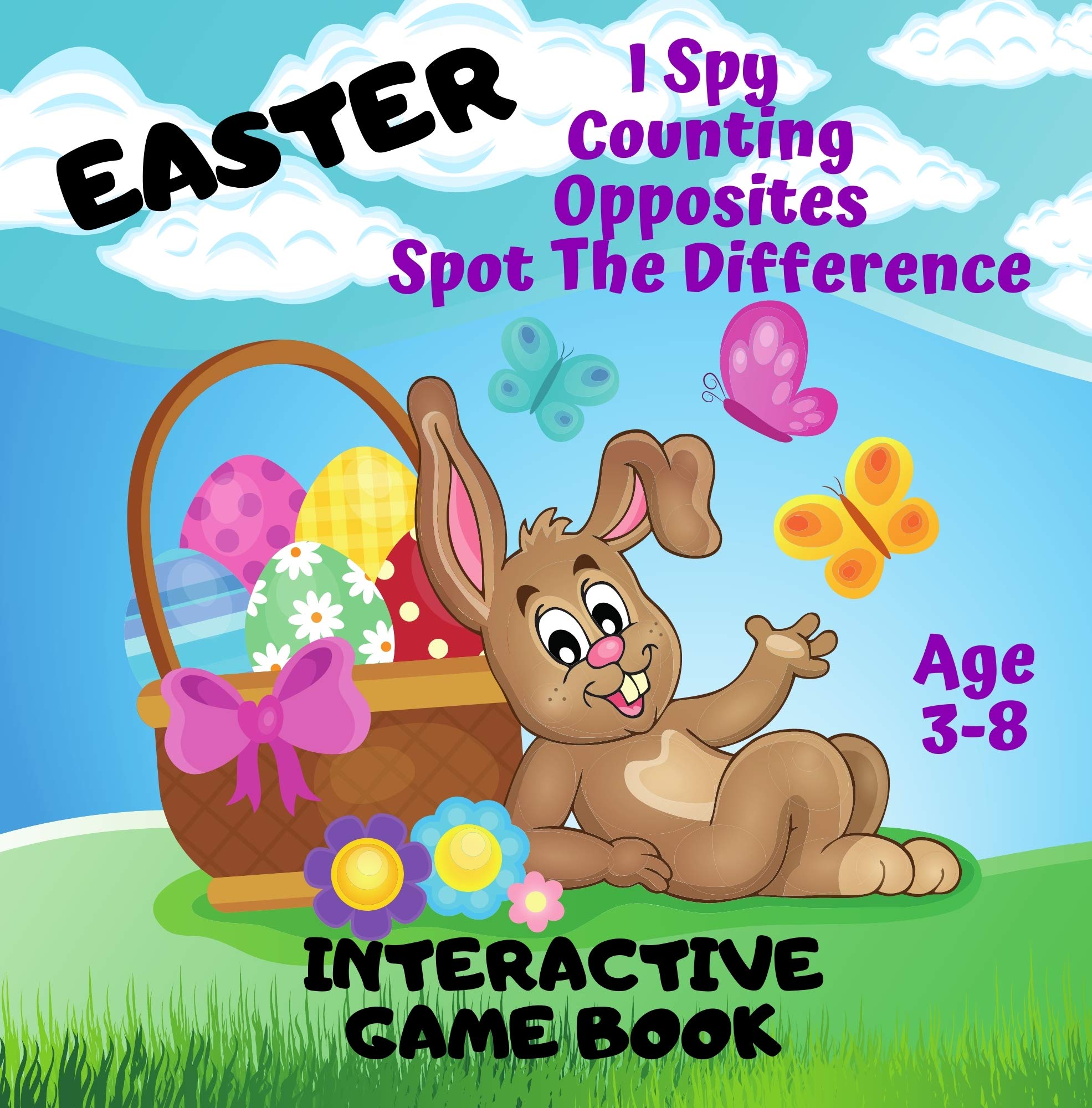 Easter Interactive Game Book - I Spy, Counting, Opposites, Spot the ...