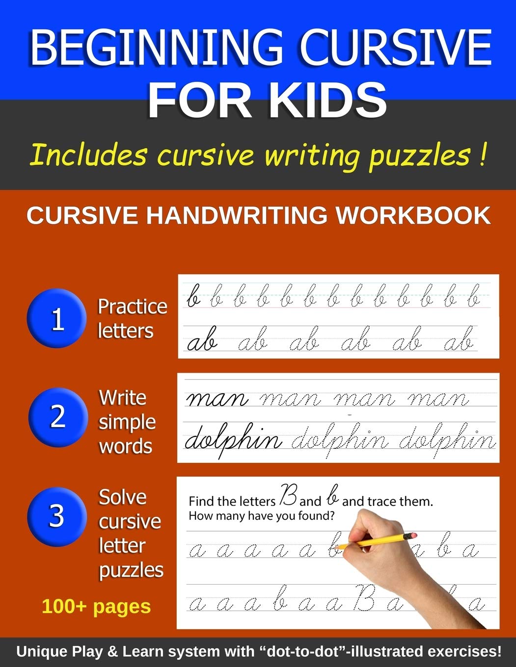 Beginning Cursive For Kids: Cursive Handwriting Book for Beginners ...